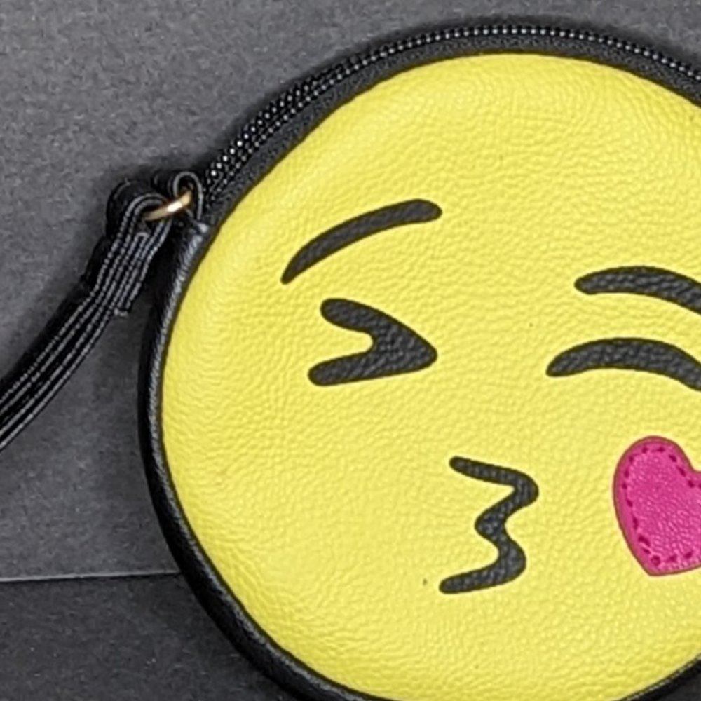 Sale - Luv Betsey Smiley Face Emoji Coin Purse - Gem